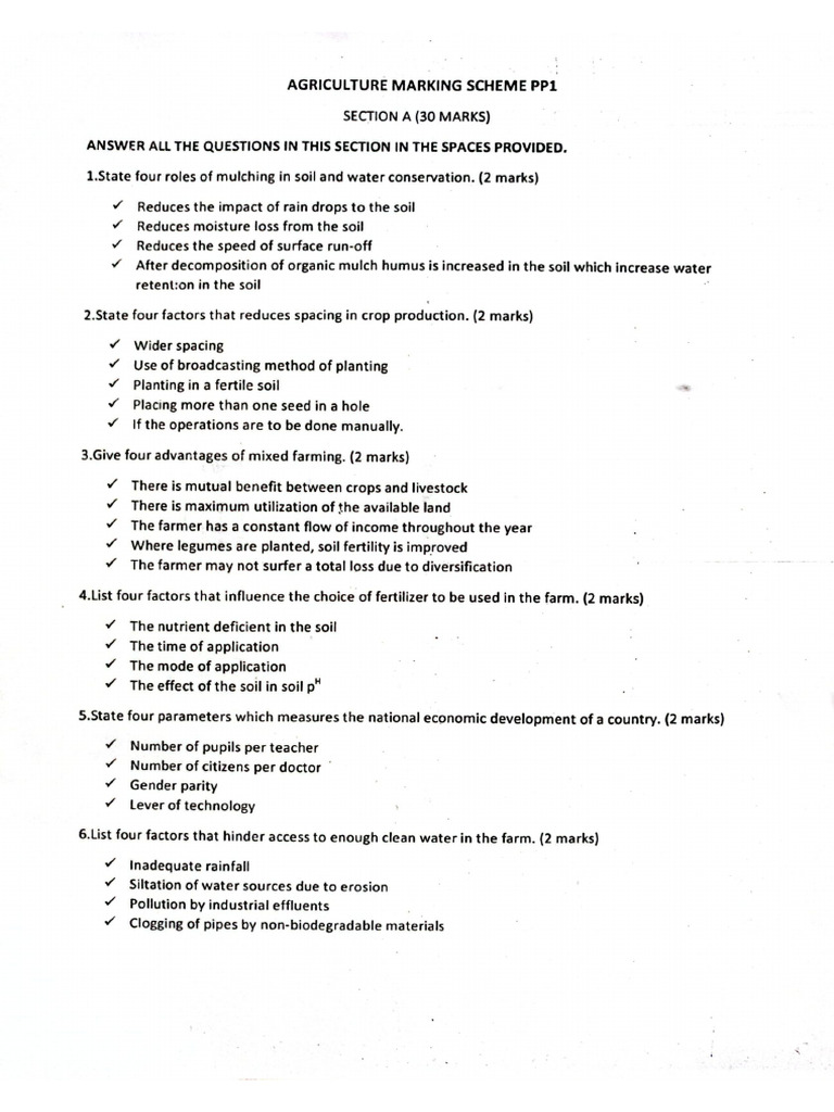 AGRICULTURE-PP1-MS | PDF