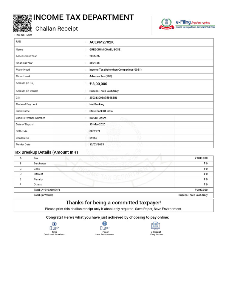 Gregori Michael Bose | PDF | Taxes | Money