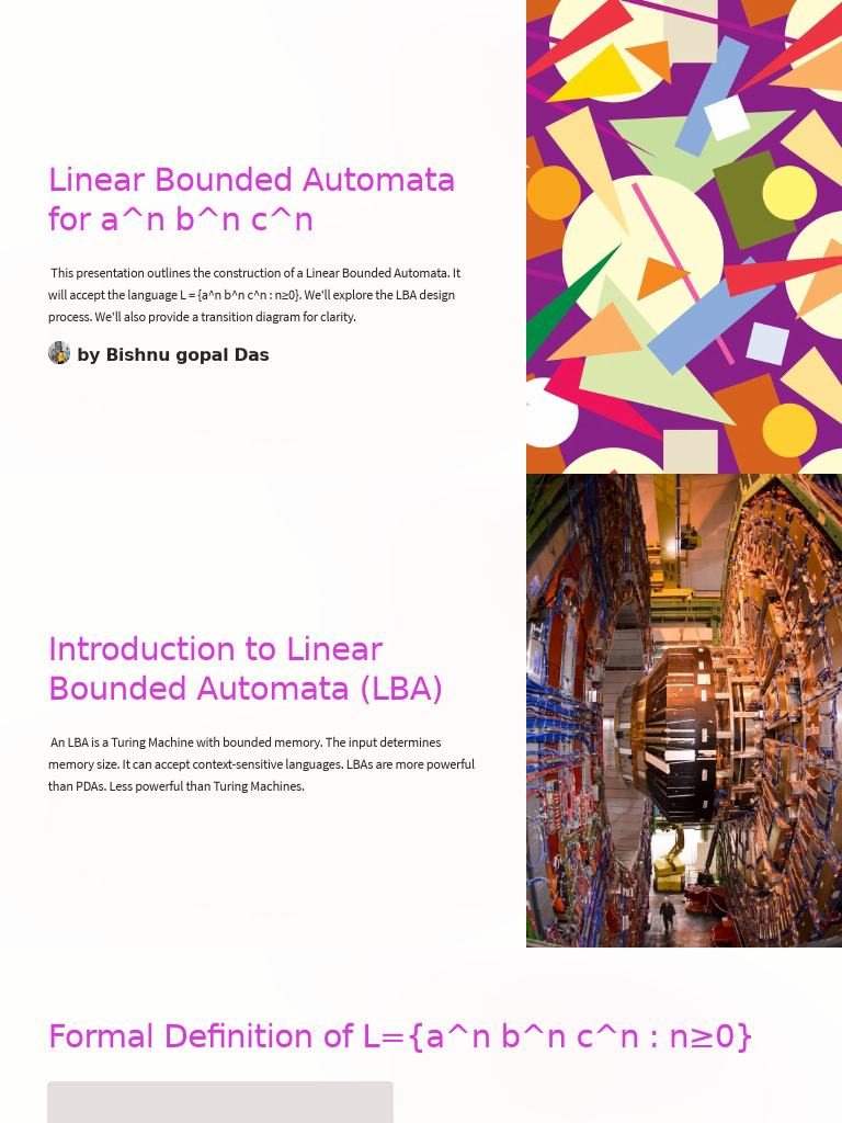Linear Bounded Automata For An BN CN | PDF