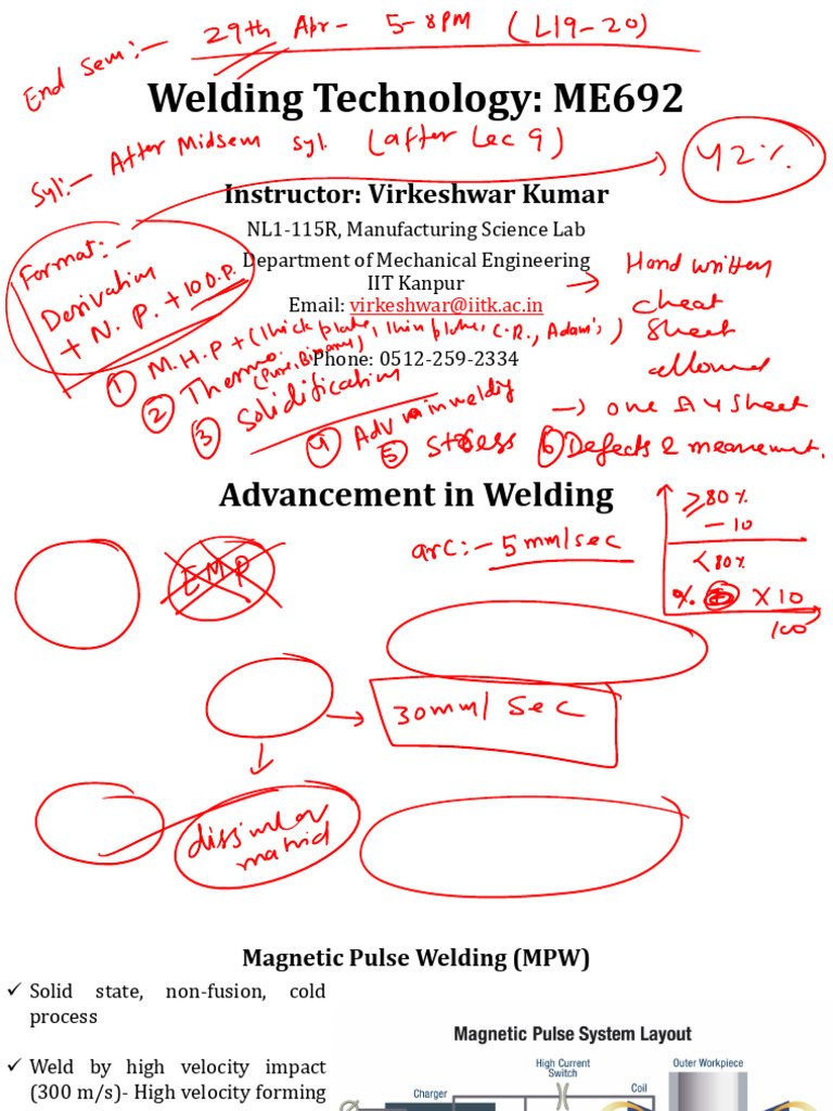 Welding Technology - Lecture 24 | PDF | Welding | Construction