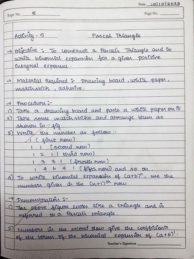Teacher Signature Document Template | PDF