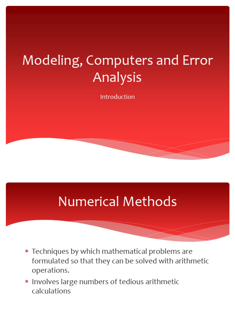 Chapter 1 Modeling, Computers and Error Analysis - Unlocked | PDF | Equations | Numerical Analysis