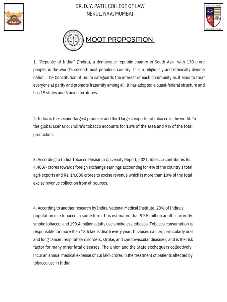 Intra Moot Court Prop - pdf-4 | PDF | Cancer | Electronic Cigarette