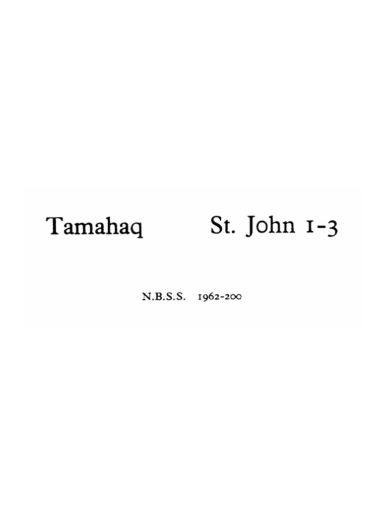 Z Tamahaq thv-44-JHN01-03 | PDF