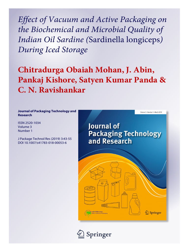 2019 - JPTR - Sardine O2 Scavenger | PDF