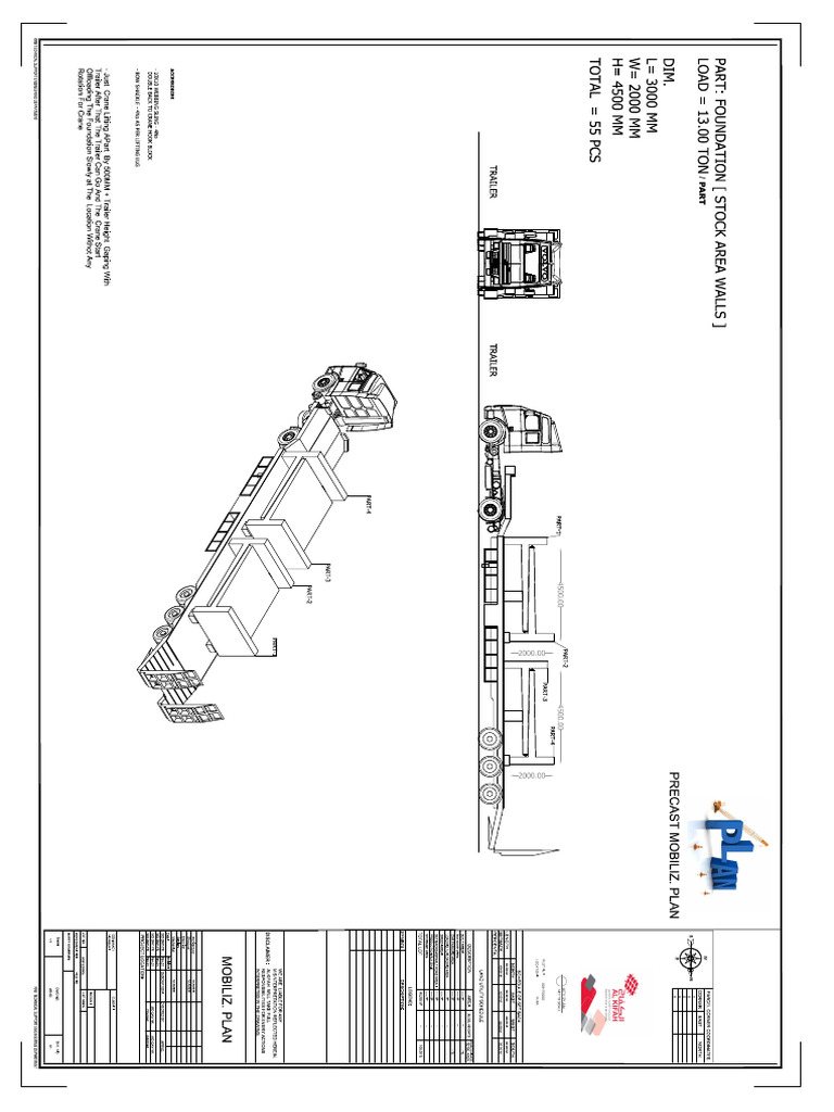 Precast Stock Area Wall Shipping Plan. | PDF