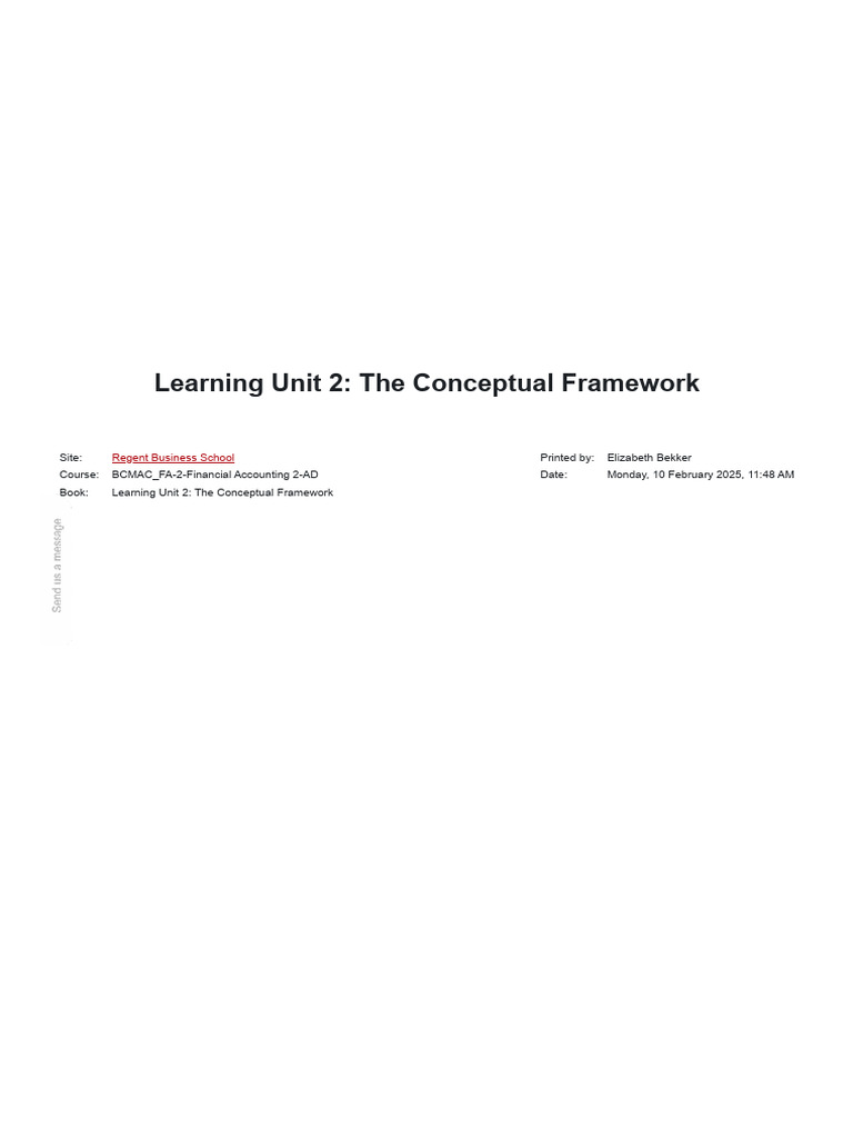 Learning Unit 2 - The Conceptual Framework - Regent | PDF | Cognition ...