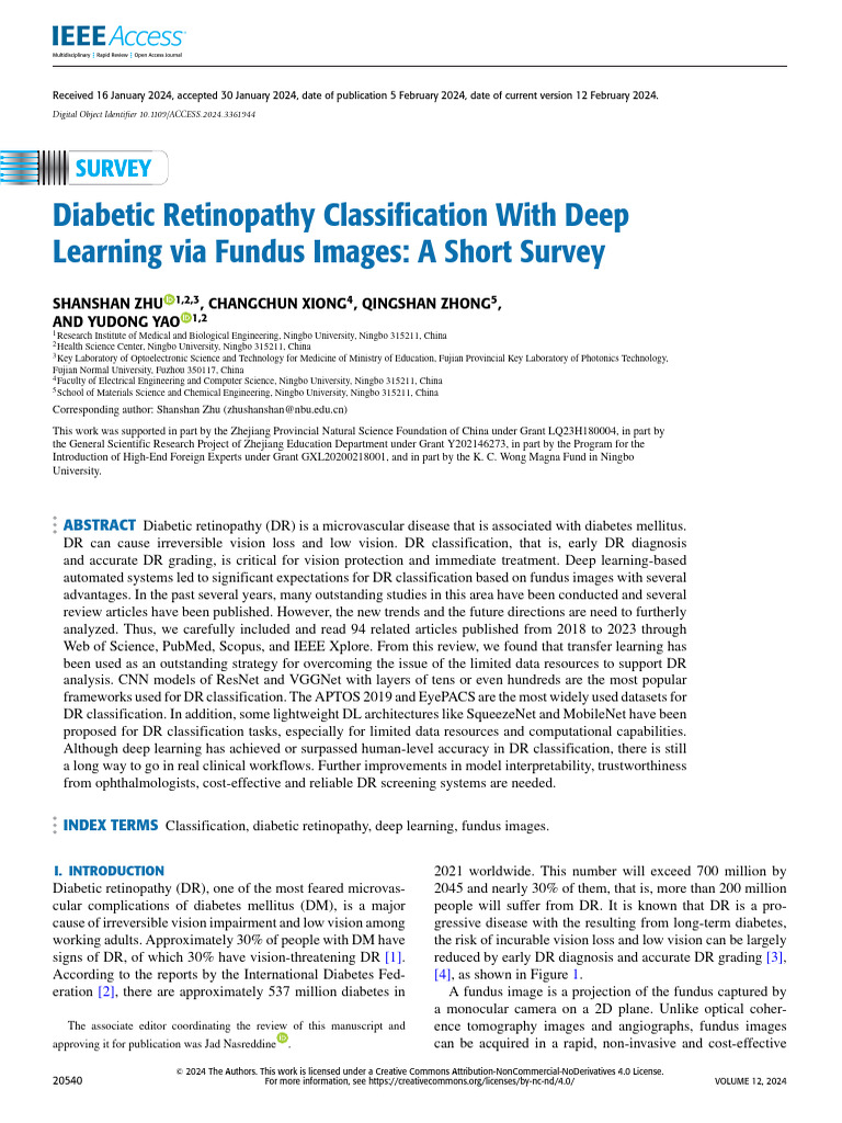 2023 - An Advanced Deep Neural Network For Fundus Image Analysis and Enhancing Diabetic ...
