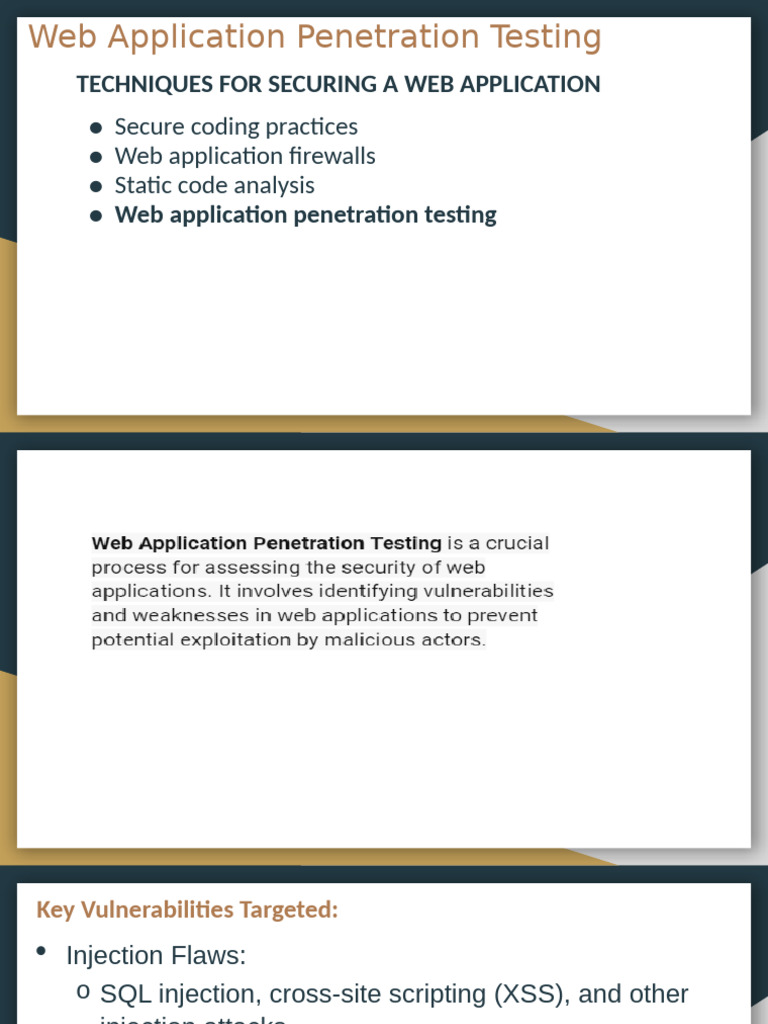 Web Application Penetration Testing Pdf Security Computer Security