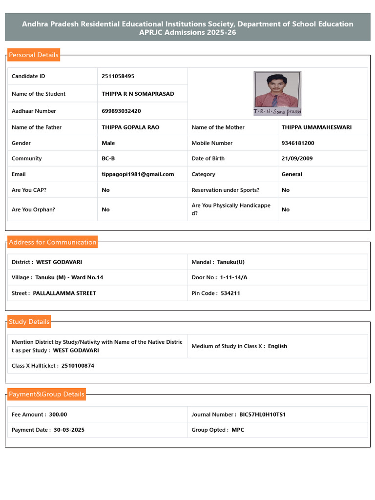 Rukku Aprjc Application | PDF