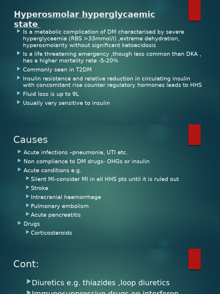 Hypersmolar Hyperglycaemic State | PDF | Clinical Medicine | Human ...