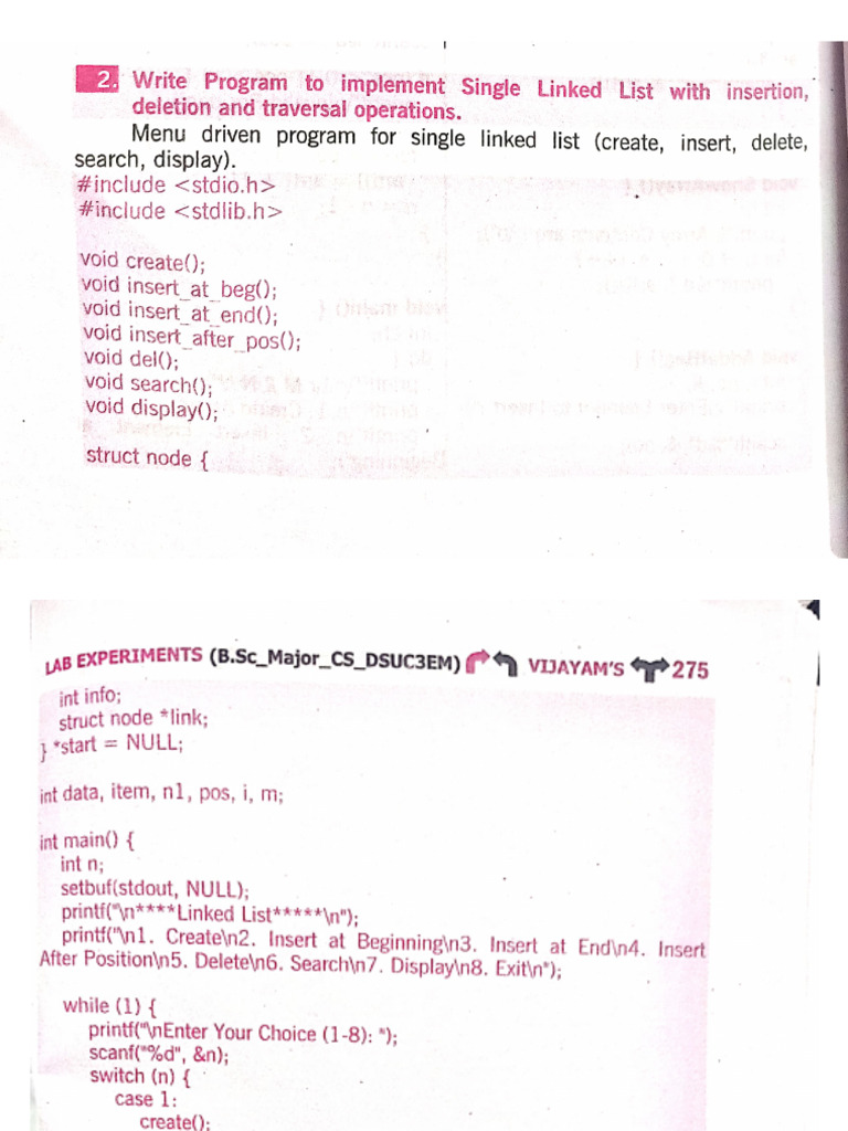 Ds Practical Program | PDF