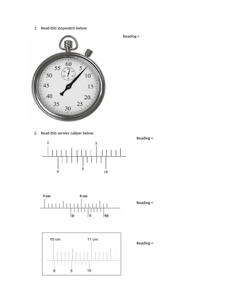 Read This Stopwatch Below | PDF