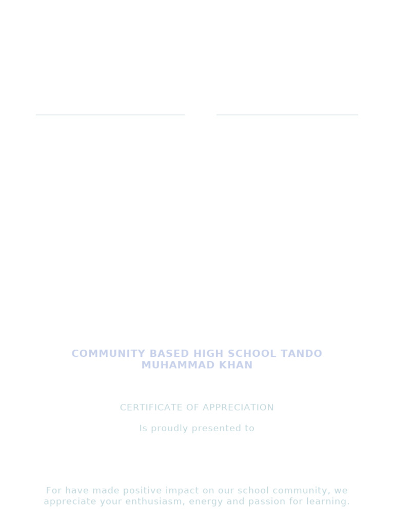 Certificate of Appreciation Template | PDF