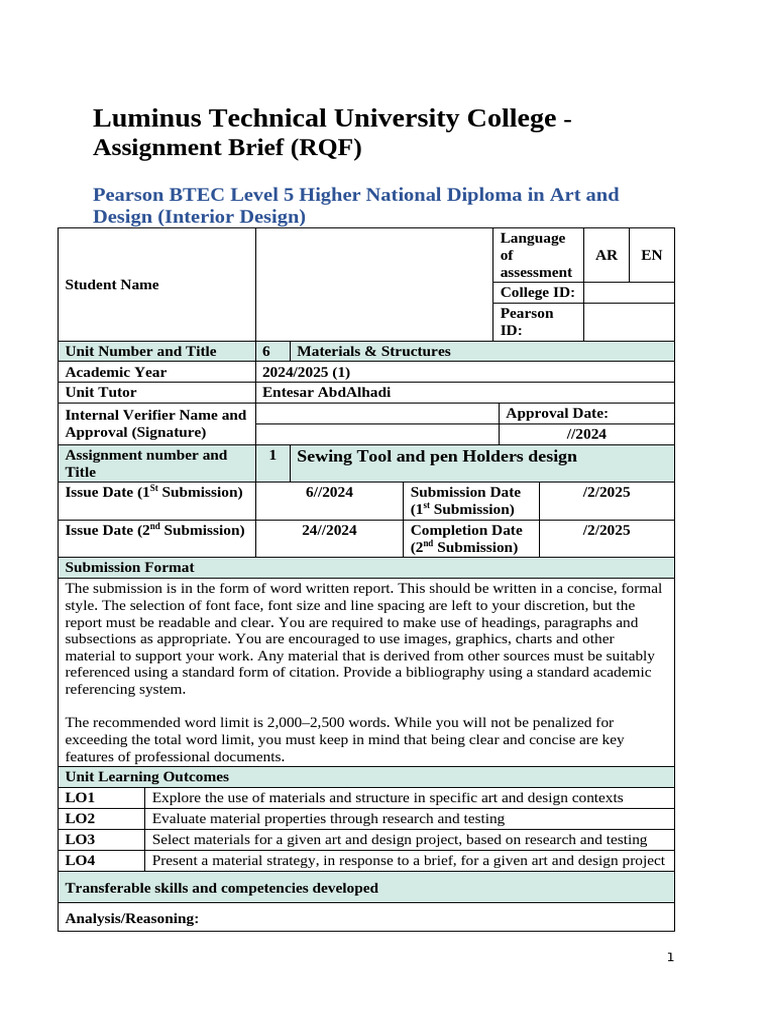 Unit 6 Materials & Structures (FINAL) 2025 | PDF