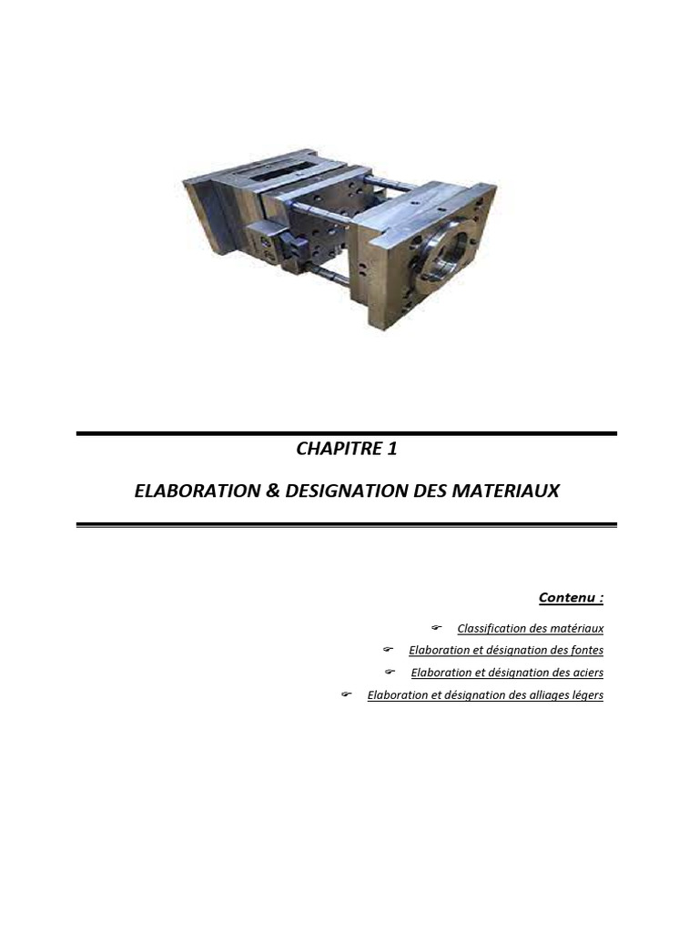 Élaboration et désignation des matériaux | PDF | Métaux | Acier