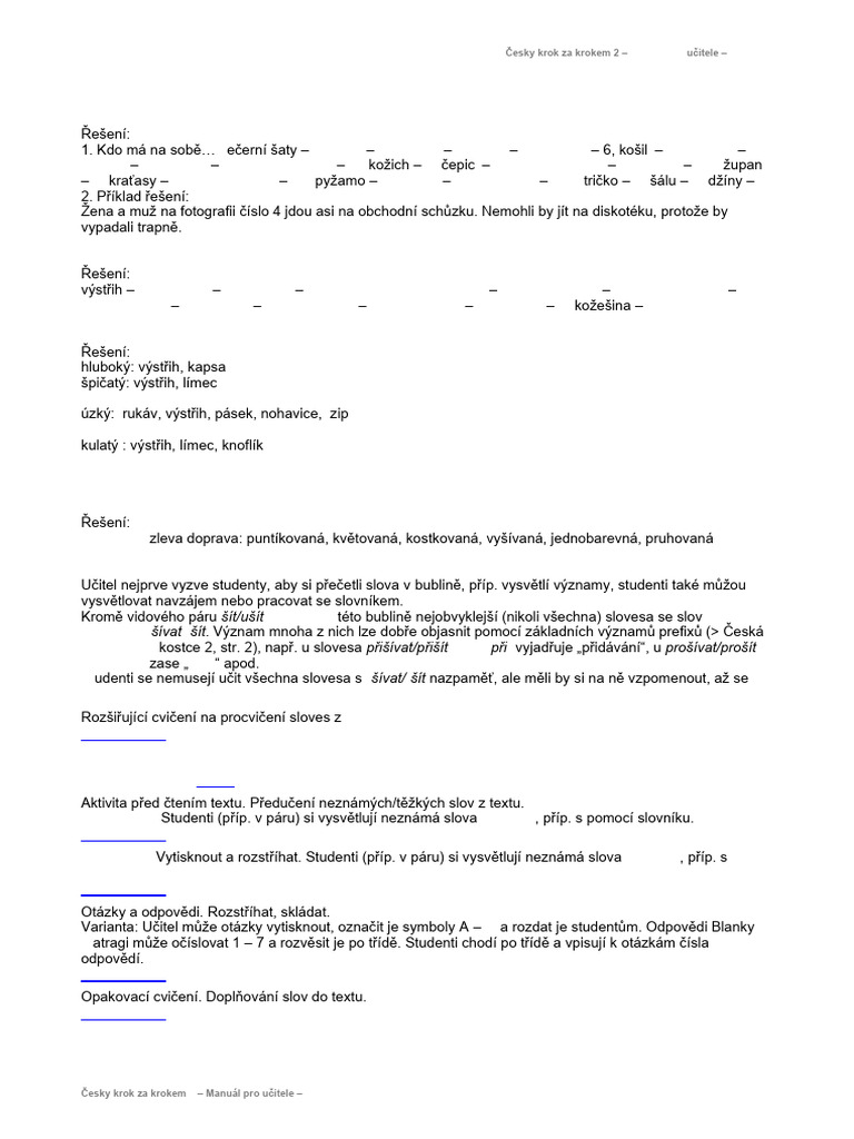 Ucitele Cesky Krok Za Krok | PDF