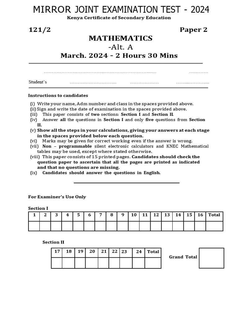 MATHS PP2 QUIZ (1) | PDF | Circle | Taxes