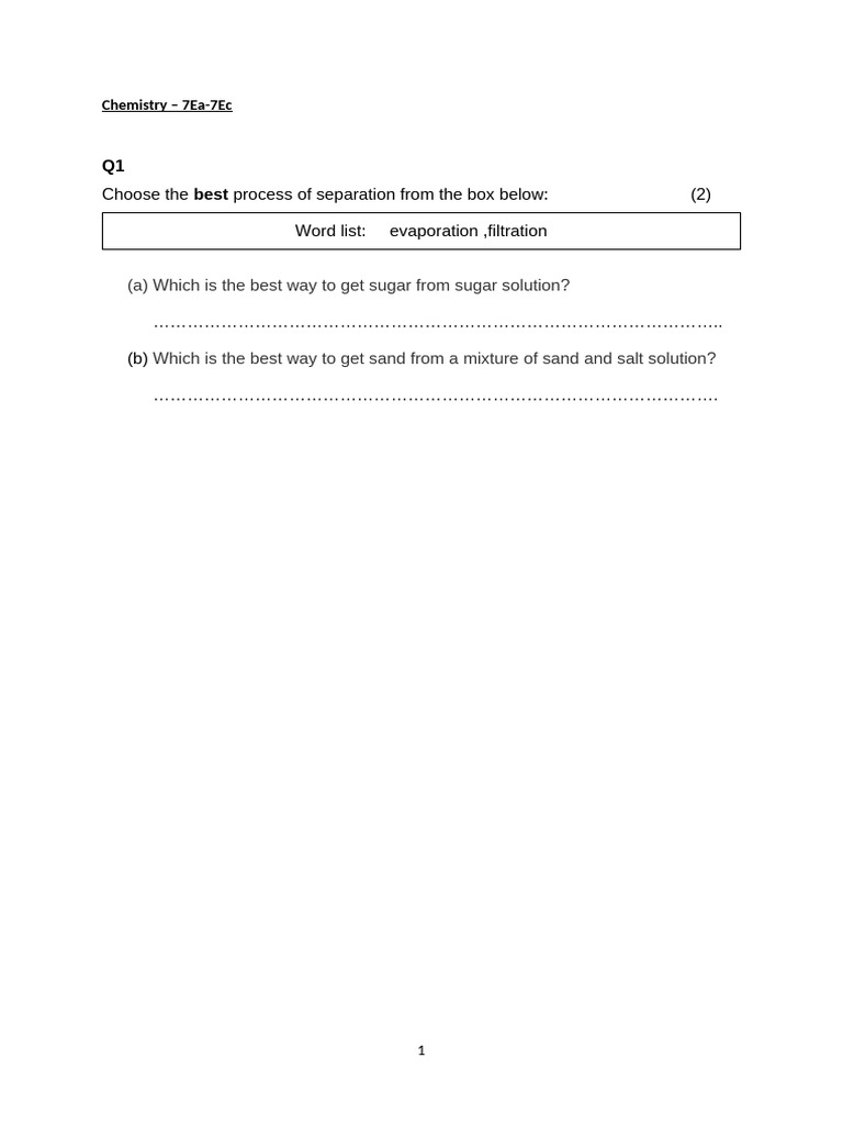 Chemistry7E Solutions and Solubility | PDF