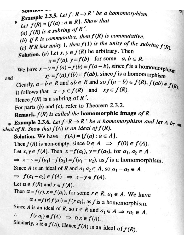 Homomorphism Problem | PDF