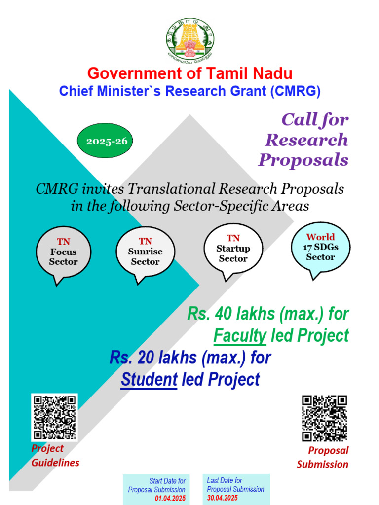 CMRG Call For Proposal 2025-26 QR Flyer | PDF