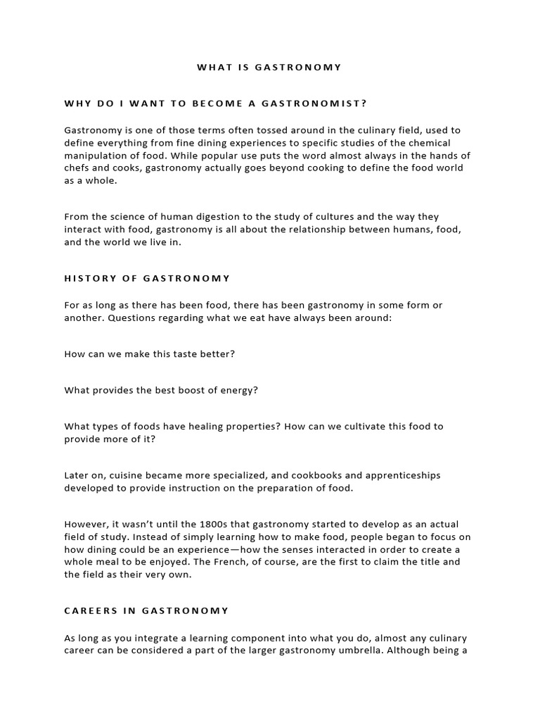 Understanding Gastronomy Basics | PDF | Cereals | Legume