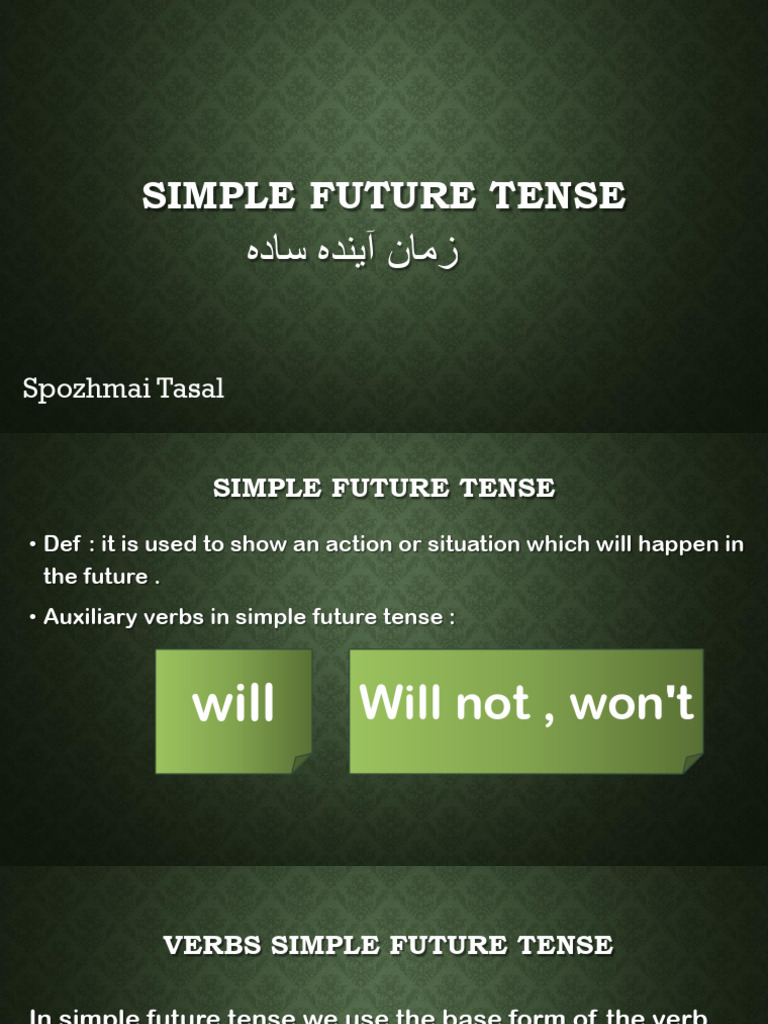 Understanding Simple Future Tense | PDF
