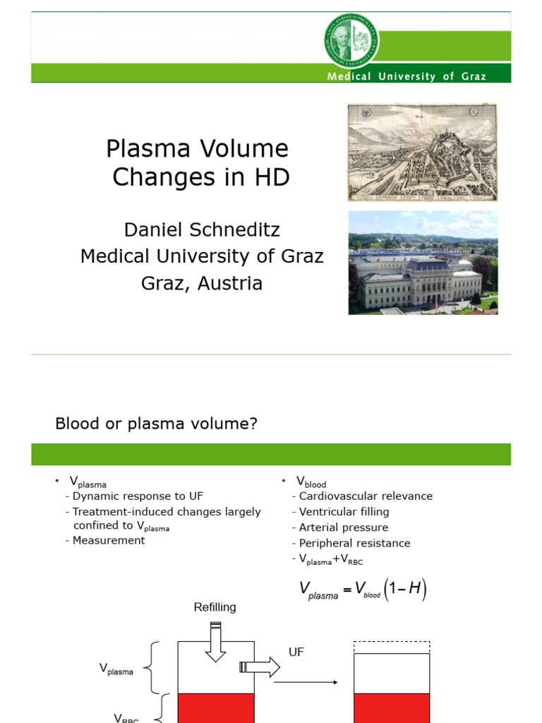 Plasma volume changes in HD | PDF | Blood Plasma | Vertebrates