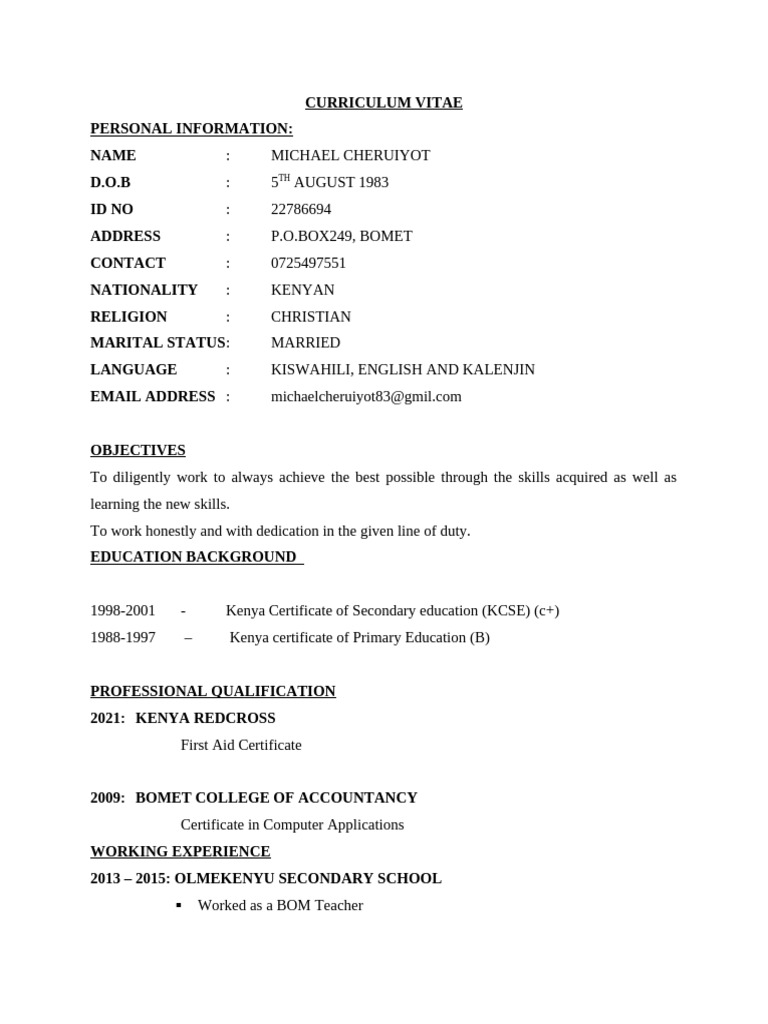 mike cv updated | PDF