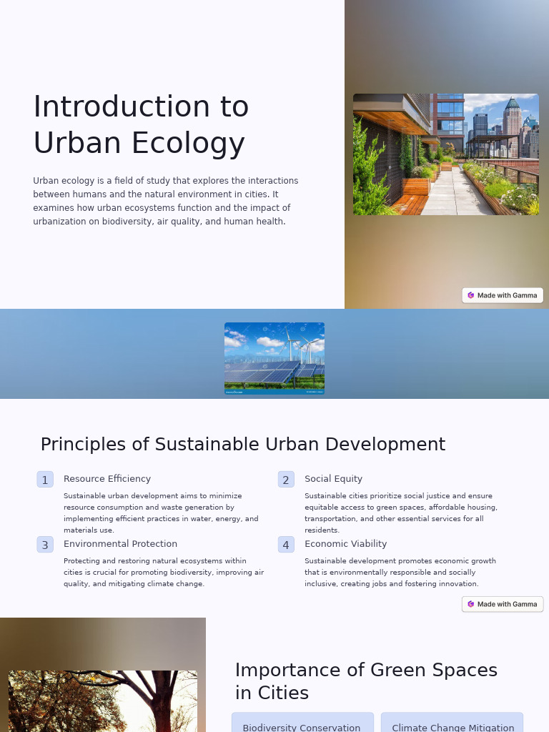 Urban Ecology and Sustainable Cities | PDF | Climate Change Mitigation ...