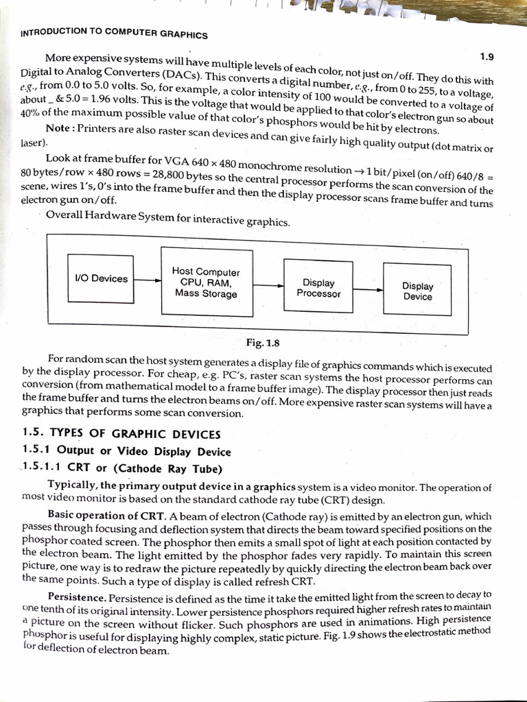 cg-notes | PDF | Liquid Crystal Display | Film And Video Technology
