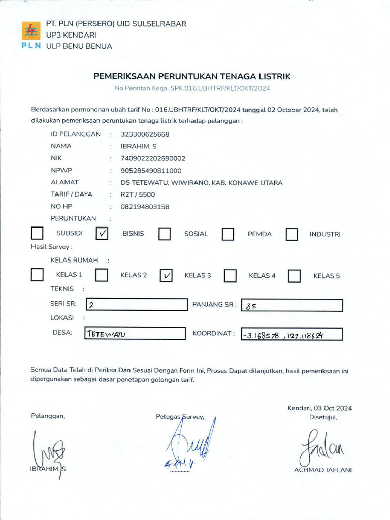 BA UBAH TARIF IBRAHIM | PDF
