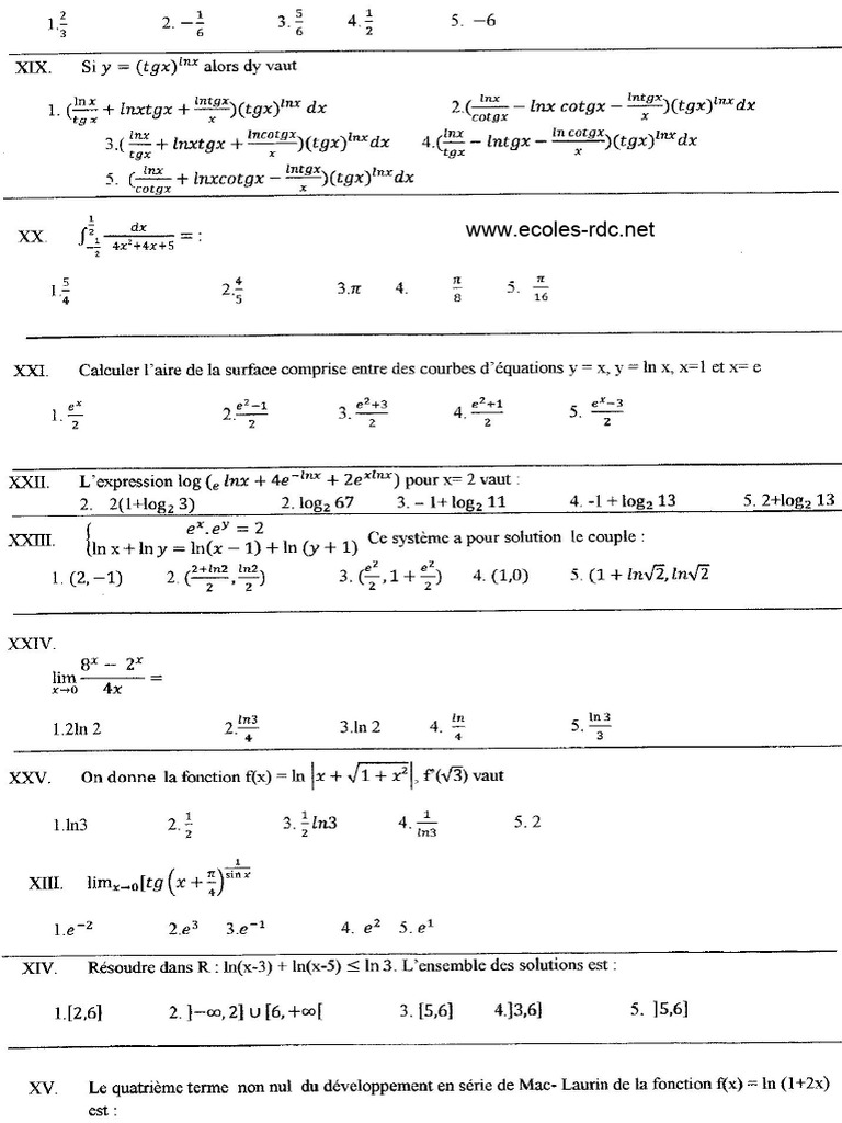 Items Exetat 2017 Math Tech Indust Bio Chimie Suite 1 2 | PDF