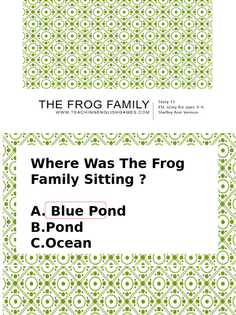 The Frog Family | PDF