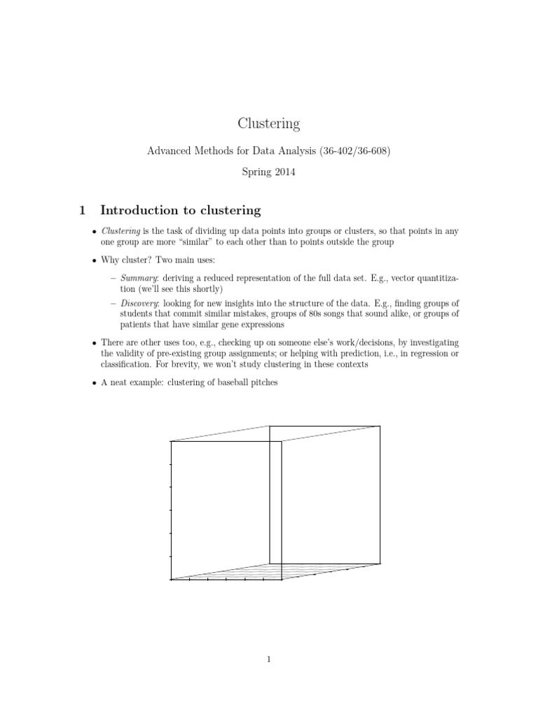 Clustering | PDF | Cluster Analysis | Data Analysis