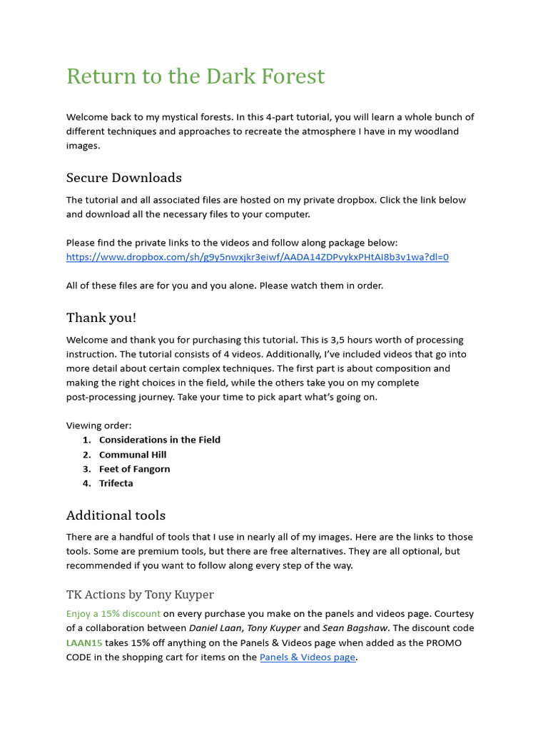 Return To The Dark Forest | PDF | Adobe Photoshop | Video