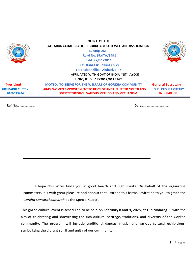 NGO Invitation | PDF