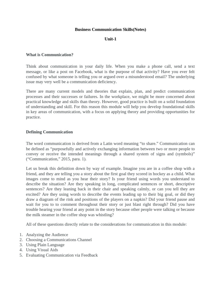 Essential Business Communication Skills | PDF | Communication | Information