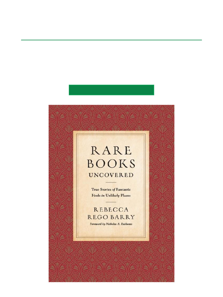 Rare Books: True Stories of Finds | PDF