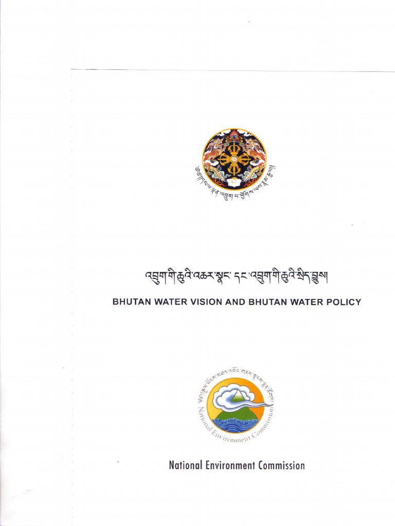 Bhutan Water Policy Eng | PDF