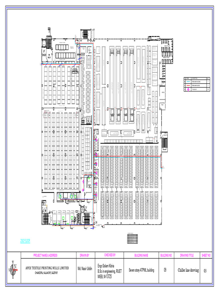 2ND FLOOR Chiller Line Drawing 20-08-24 (INDIA) - Model | PDF | Toilet ...