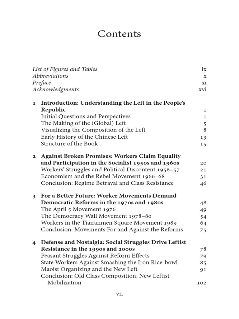 RUCKUS 2023 The-Left-in-China Contents | PDF