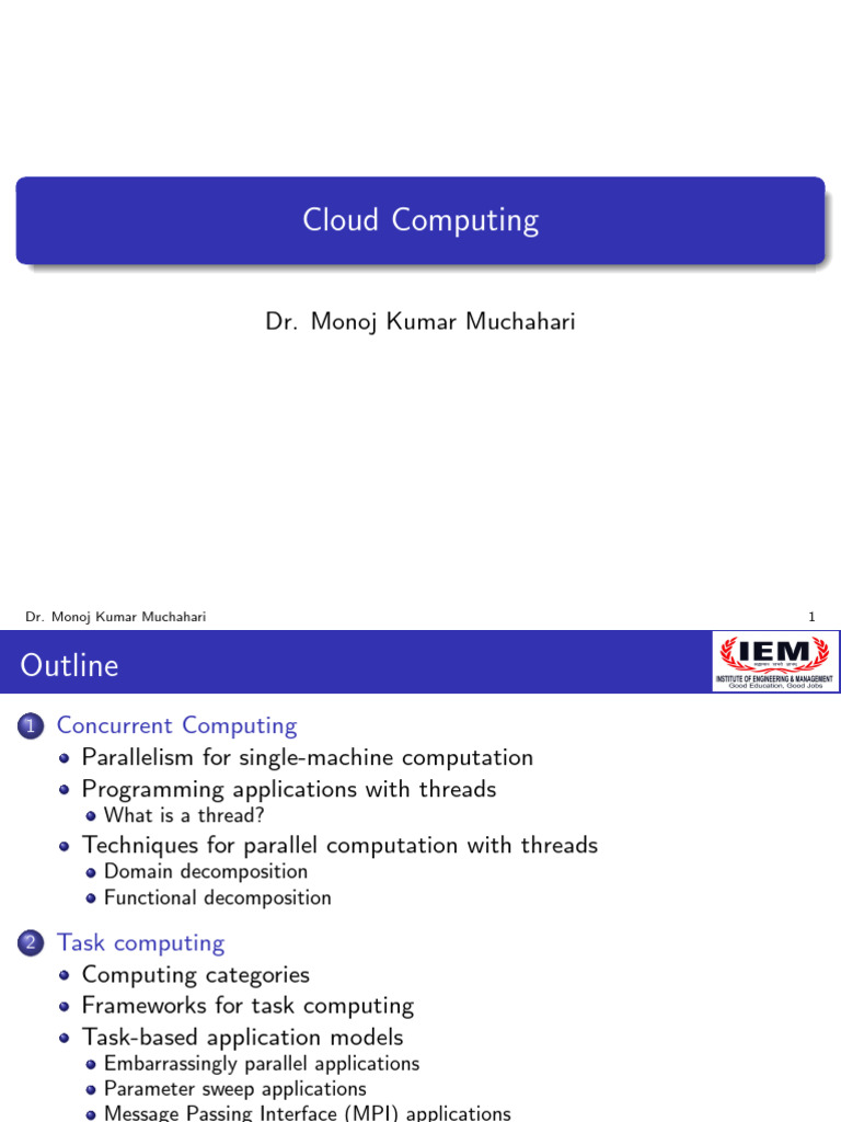 Bcac602 Mcse401a CC Module-III | PDF | Message Passing Interface | Parallel Computing