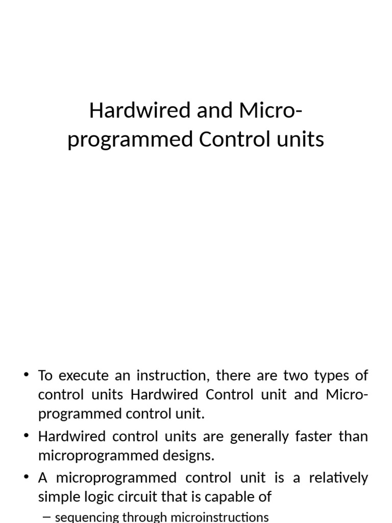 16-ALU - Data Path and Control Unit_Hardwired Control Unit and Micro ...