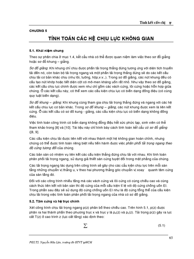 5 Tinh Ket Cau Khong Gian | PDF