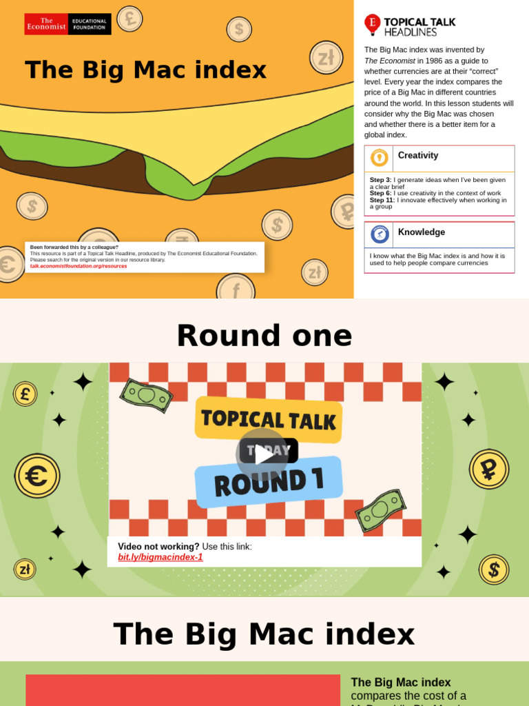 Understanding the Big Mac Index | PDF | Economies | Economics
