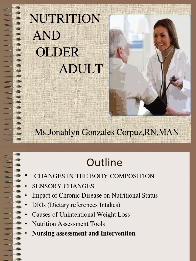 Nutrition in Elderly | PDF | Eating | Nutrition