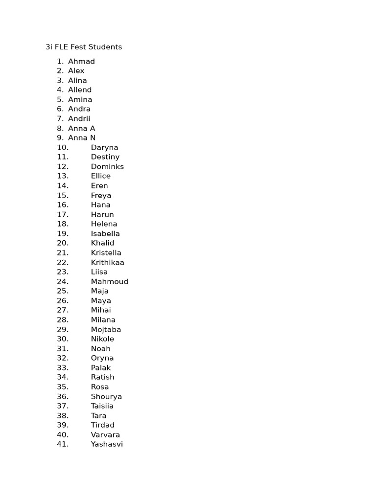 M25 3i FLE List | PDF
