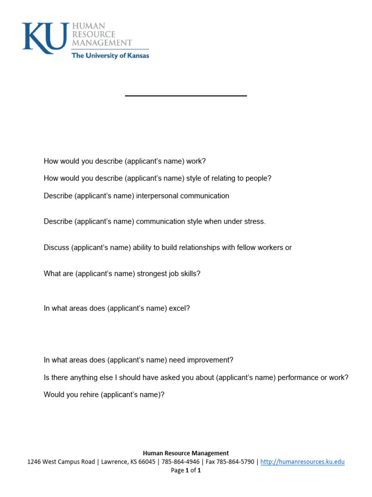 Sample Reference Questions | PDF