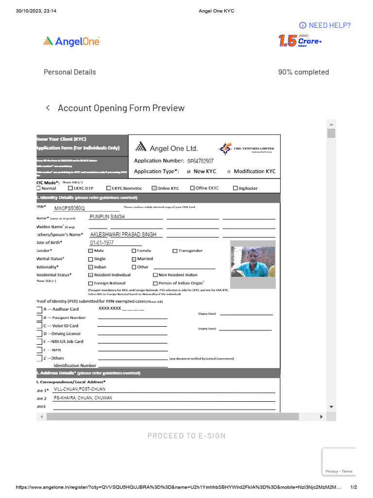 Angel One KYC | PDF